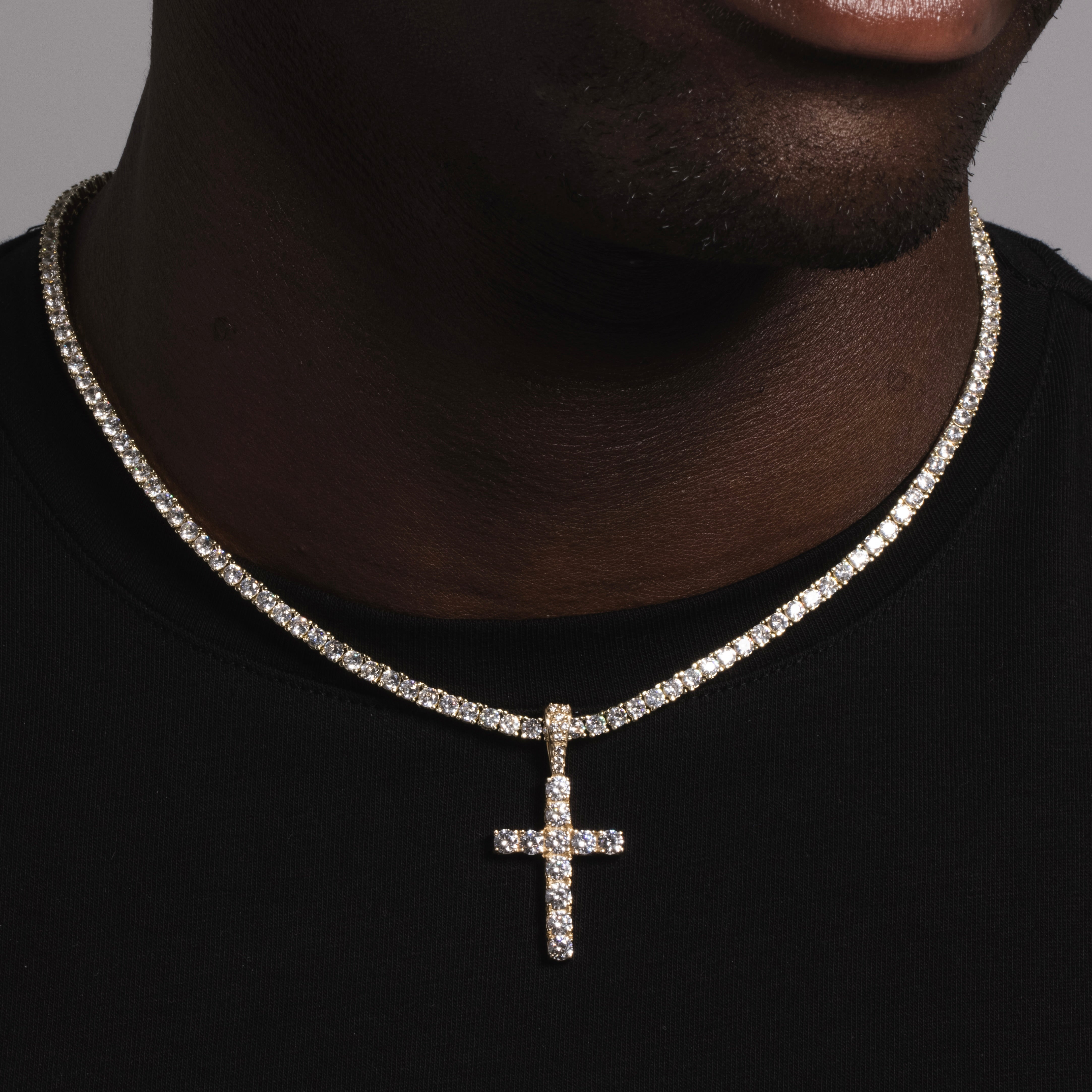 10k Solid Gold Diamond Cross – GLD-devel